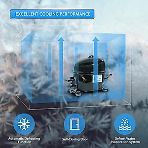 ORIKOOL 48" Commercial Under Counter Freezer 2 Doors 14 Cu.ft Undercounter Work Top Freezers ETL Approved