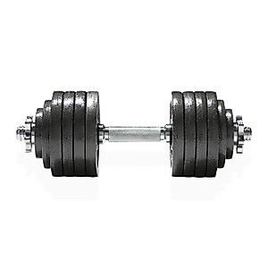 CAP Barbell 52.5-Pound Adjustable Dumbbell Set, Single, Black