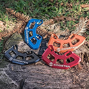 COGSTER FortiGuard Alloy MTB Bash Guard -A ISCG05 Bicycle Chain Guard for 26T-36T Chainrings, Bike Taco Bash for Your Mountain Bike Chain, BMX Chain (Black)