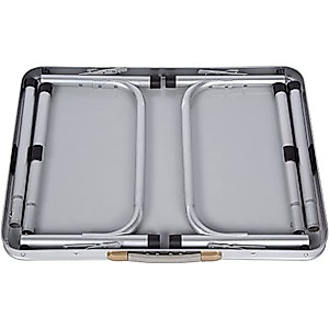 Aluminum Portable Folding Camp Table With Carry Handle - By Trademark Innovations, White