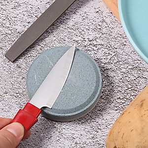 Axe File Sharpener Set, 120 and 240 Grit Multi Purpose Hatchet Axe Sharpening Stone and 7 Inch Rectangular Cut Axe File Tools, Axe Sharper Disk for Sharpening Dull, Blunt or Tired Edges