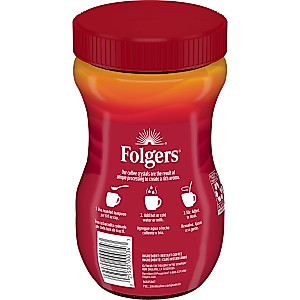 Folgers Classic Roast Instant Coffee Crystals, 8 Ounces