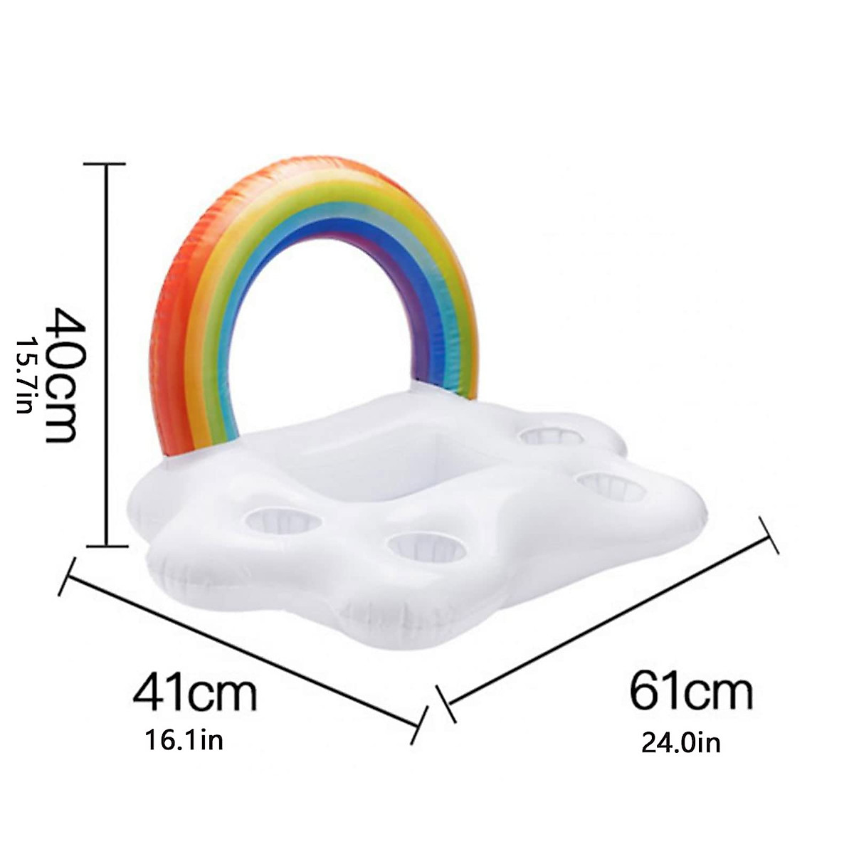 MEGCI Summer Inflatable Ice Bucket Drink Holder Floating Pools Water Ice Bucket for Beer Drink Table Cup Holder Ice Bar Cooler