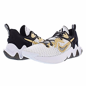 Nike Men's Giannis Immortality Athletic Basketball Shoes (White/Metallic Gold-Black, us_Footwear_Size_System, Adult, Men, Numeric, Medium, Numeric_14)