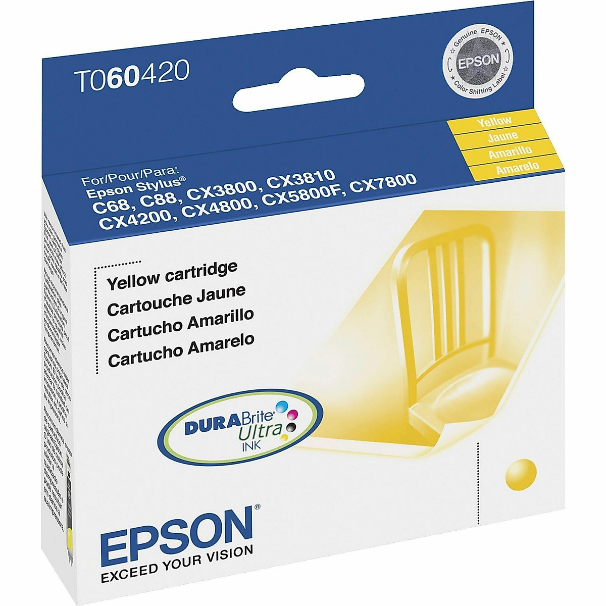 Epson T060420 DURABrite Ultra Yellow Standard Capacity Cartridge Ink