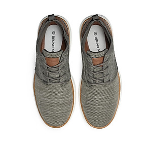 Bruno Marc Mens Mesh Fabric Fashion Sneakers Casual Oxfords Lightweight Breathable Versatile Walking Shoes, Grey - 13 (Zero-01)