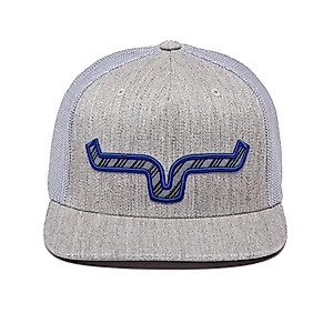 Kimes Ranch Unisex Caps Nite Train Cap 5-Panel Adjustable Mesh Back Snapback Hat/Grey Heather