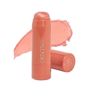 Palladio I'm Blushing 2-in-1 Cheek and Lip Tint, Buildable Lightweight Cream Blush, Sheer Multi Stick Hydrating formula, All day wear, Easy Application, Shimmery, Blends Perfectly onto Skin, Lovely