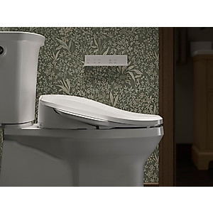 KOHLER 28229-96 K-28229-96 PureWash E725 Elongated Bidet Toilet Seat with Remote Control, Biscuit