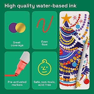 ARTISTRO 24 Acrylic Paint Pens, Acrylic Paint Markers, Fabric Markers for Textile, Canvas, Rock, Glass, Wood, Paper, Pumpkin, DIY, Paint Markers for Kids and Adults (Dual Tip Dot + Fine, 24)