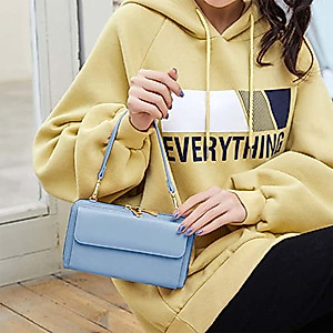 SMITH SURSEE Wallet Purse for Women Credit Card Holder with RFID, Small Crossbody Purse Phone Bag Wristlet Clutch 2 Straps