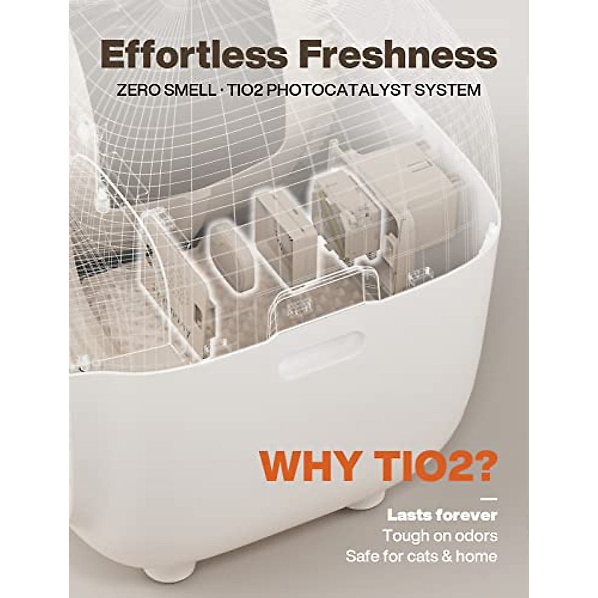 PetSnowy (2024 Premium Version) Snow⁺ Self Cleaning Cat Litter Box & 120 PCS Cat Litter Box Liners Bundle