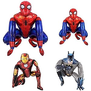 3PCS, Superhero Foil Balloon, Medium Size for Kid, Toddler Birthday Decoration, Party Supplies, Iron Spidey, Large Super Hero Balloons
