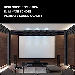 Sonic Acoustics 12 Pack Acoustic Foam Panels 7" X 7" X 12" Sound Absorbing Panel, Bass Trap Studio Foam, Corner Block Finish, Sound Panels Soundproof Sound Insulation Absorbing