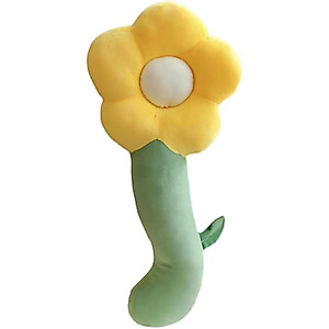 Lovely Sunflower Body Pillow - 51 Inch Long， Machine Washable，The Perfect Body Pillow for Side Sleepers and Pregnant Women， Ideal Decorative Ornament (Yellow)