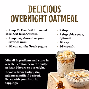 McCann's Irish Oatmeal, Traditional Steel Cut Oats, 28 Ounce