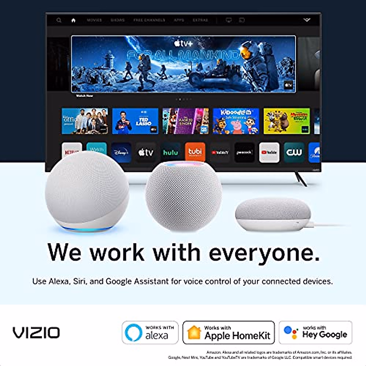 VIZIO 55-Inch V-Series 4K UHD LED HDR Smart TV Apple AirPlay and Chromecast Built-in, Dolby Vision, HDR10+, HDMI 2.1, Auto Game Mode and Low Latency Gaming, V555-J01, 2021 Model (Renewed), 55 inches