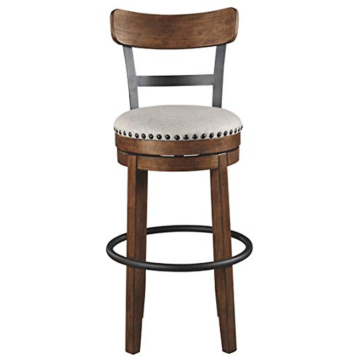 Signature Design by Ashley Valebeck 30" Farmhouse Pub Height Barstool, Brown