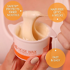 Nad's Nose Wax Kit for Men & Women - Waxing Kit for Quick & Easy Nose Hair Removal, 1 Count