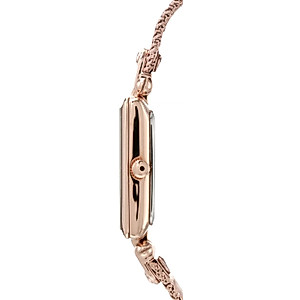 Anne Klein Women's Japanese Quartz Dress Watch with Stainless Steel Strap, Rose Gold, 12 (Model: AK/3882RGRG)