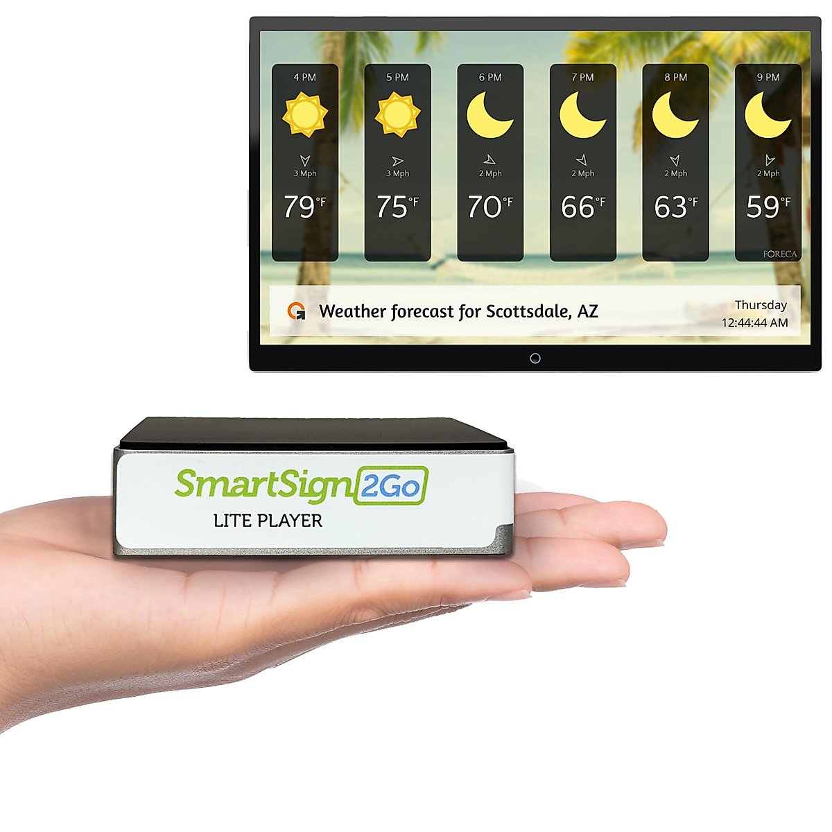 SmartSign2go Lite Digital Signage UltraHD 4k Media Player with Easy-to-Use Cloud-Based Software (Includes 2-Week Free Software Trial)