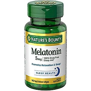 Nature's Bounty Super Strength Melatonin 5mg Softgels 90 ea