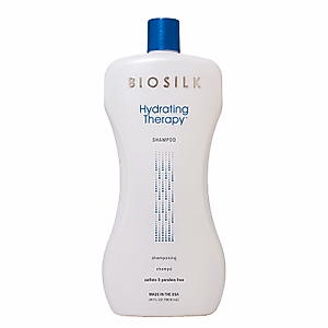 BioSilk Hydrating Shampoo, Replenishes Hair Moisture For Strong, Smooth Hair, Sulfate, Paraben, & Cruelty-Free, 34 Oz