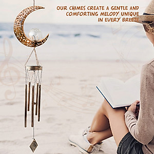 Moon Wind Chimes, Mom Gift Moon Gifts, Moon Decor, Garden Decor, Garden Gifts, Sympathy Gift, Wind Chimes Outdoor, Gifts for mom, Gifts for Grandma, mom Gifts, Memorial Wind Chime.