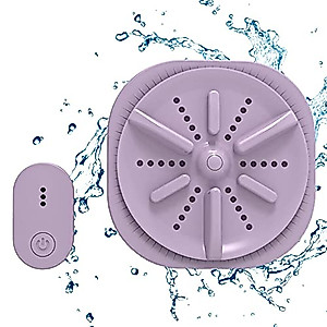 xiaoguozi Portable Mini Washing Machine,Mini Ultrasonic Washing Machine Turbine Small Washers with USB,Mini Washer Automatic Turbine Washer for Cleaning Sock, Underwear, Small Rags