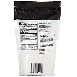 Amazon Brand - Happy Belly, Sea Salt, Fine Ground, 1 pound (Pack of 1)