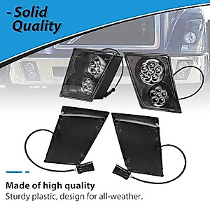 ECOTRIC LED Fog Light Lamp Compatible With 2003-2017 Volvo VNL/VN Trucks Pair Set LH&RH Passenger&Driver