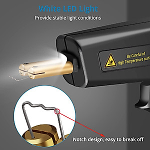 AUTOUTLET 120W Plastic Welding Kit Plastic Welder with 400pcs Hot Staples, Handy Hot Stapler Plastic Repair Kit for Repairing Cracked Plastic Parts of Car