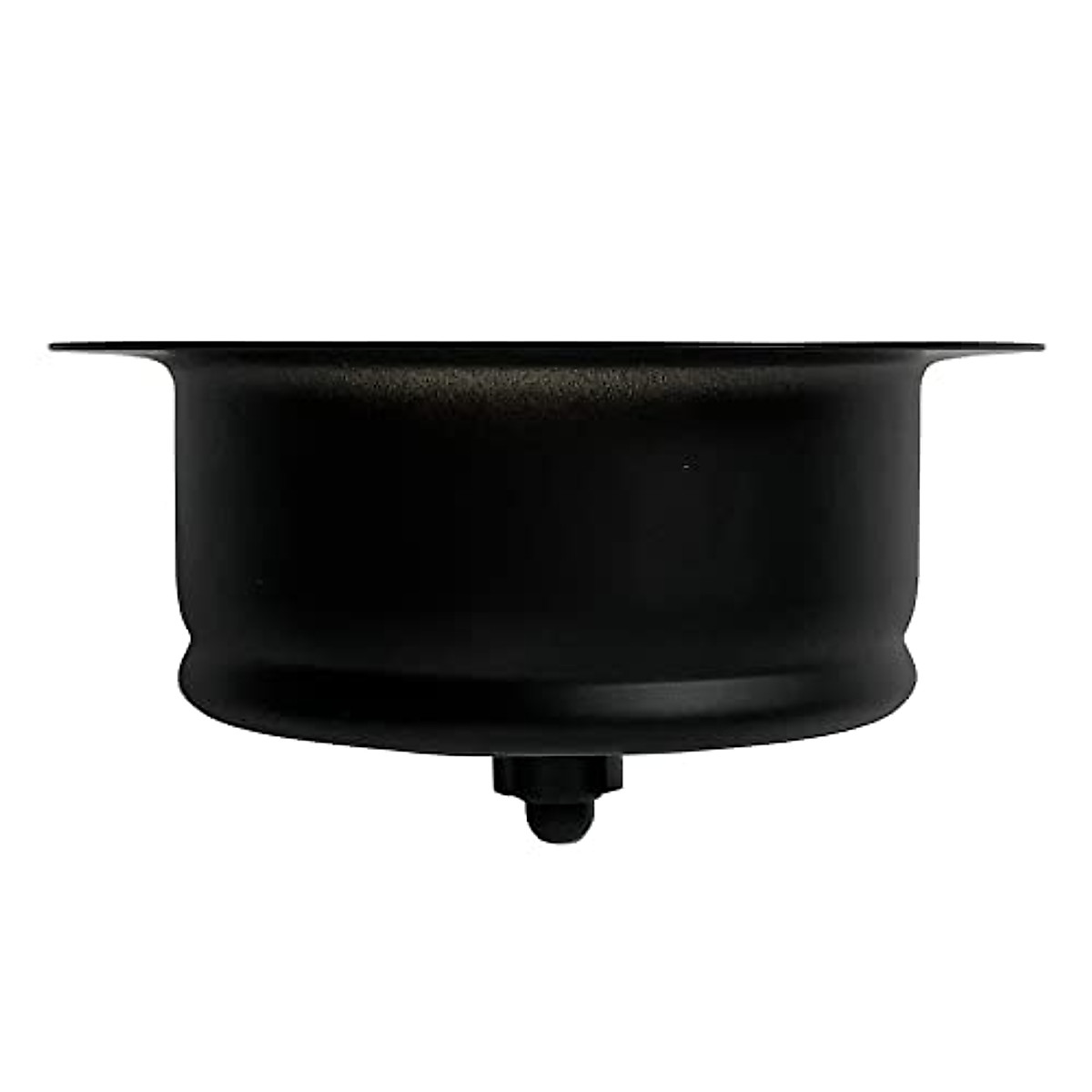 SinkSense 3.5" Disposal Flange Drain with Stopper, Matte Black