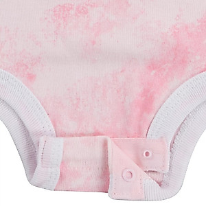 Nike Baby Girls Tie Dye Bodysuit, Bootie and Hat 3 Piece Set (Pink(NN0646-A9Y)/White, 0-6 Months)