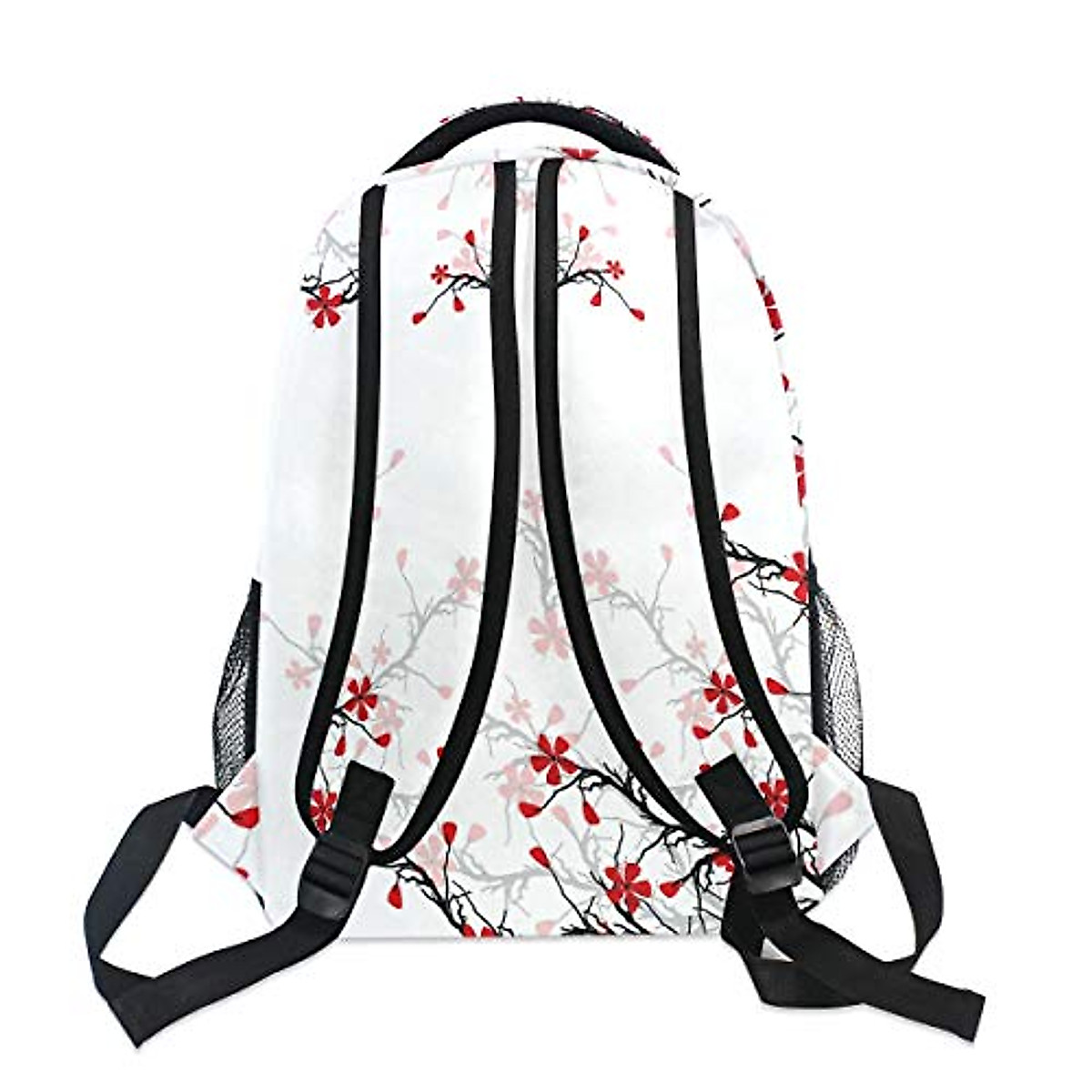 ALAZA Japanese Cherry Blossom Sakura Large Backpack for Girls Kids School Women Personalized Laptop iPad Tablet Travel School Bag with Multiple Pockets for Men Women College