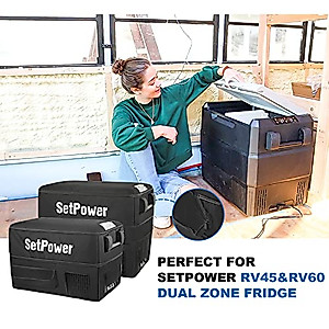 Setpower Insulated Protective Cover For RV45D & RV60D Insulated Transit Bag 12 Volt Portable Refrigerator Cover