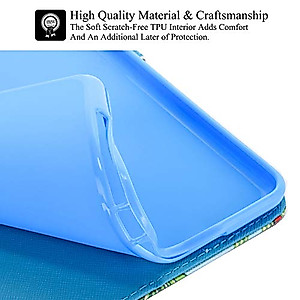 REASUN Case for Kindle Fire 7 12th Generation 2022 Release, Card Slots Folio Cover with [Auto Wake/Sleep] [Magnetic Closure] [Stand Function] Case for New Amazon Kindle Fire 7 2022, Gold Butterfly