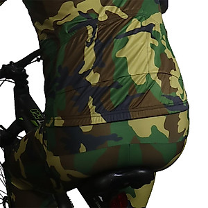 Cycling Jersey Short Sleeve Shirt Bicycle Bike Motocross MTB Sports Wear Bib Military Clothing (Chest~47" (tag 3XL))