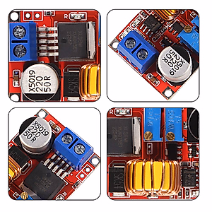 4 Pack 5A DC-DC Adjustable Buck Converter, MELIFE XL4015 4-38V to 1.25-36V Step Down Power Supply Voltage Regulator Power Module