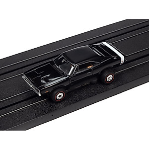 Auto World Thunderjet 1969 Dodge Charger R/T (Black) HO Scale Slot Car