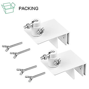 2Pack Gutter Mount Compatible with Arlo Essential Solar Panel, Arlo Pro/Arlo Pro2/Arlo Ultra/Pro3 Solar Panel, Perfect Angle to Get Adequate Sunlight for Your Arlo Solar Panel