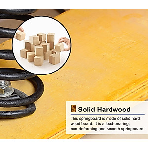 Gymnastics Springboard Adult Gymnastics Springboard Curved Jump Bridge, Durable Thickened Vault Equipment No Deformation, School Home Sports Club Springs Floor