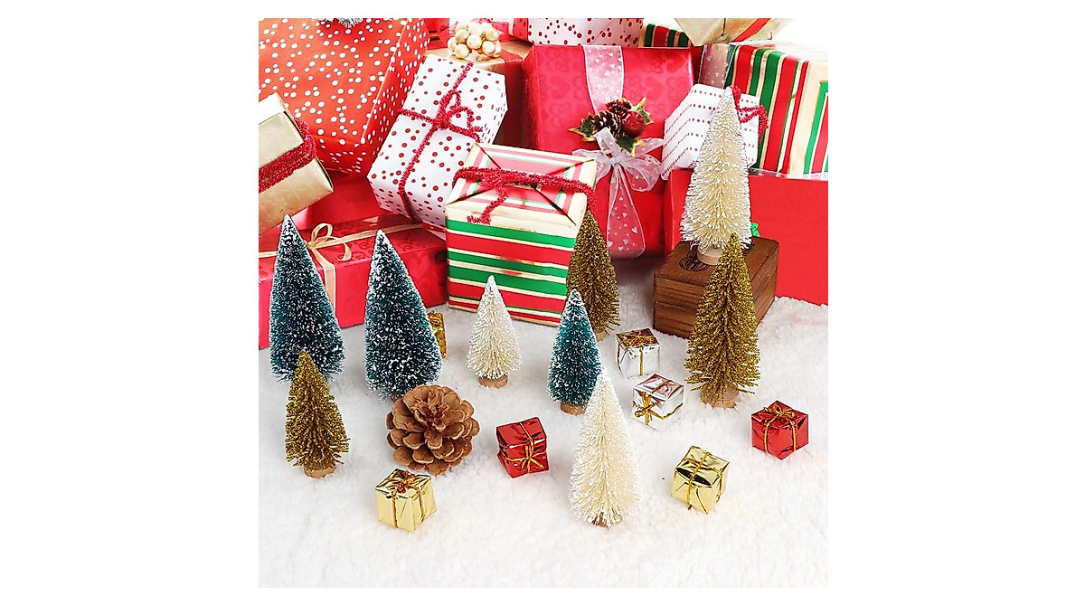 Mini Christmas Trees Set for Festive Decor