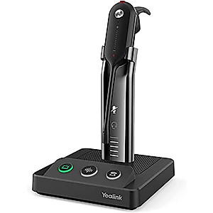 Yealink WH63 Wireless Headset with Microphone UC Optimized Noise Canceling Mic for Office IP VoIP Phones PC Computer Headset with Charge Stand (UC Optimized) (WH63-MT)