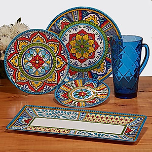 Certified International Seville 22 oz. Melamine All Purpose Bowl, Set of 6, Multicolor