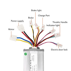 Alomejor Electric Speed Controller, 24V 1000W Electric Brushed Motor Controller for Replacement