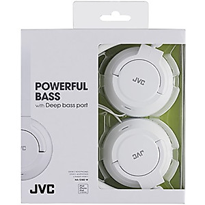 JVC HAS180 Lightweight Powerful Bass Headphones - White