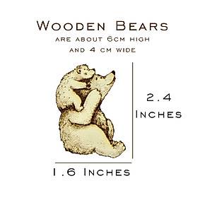 Woodland Mail Special Mothers Day Card or Mom Birthday Card with Wooden Bears