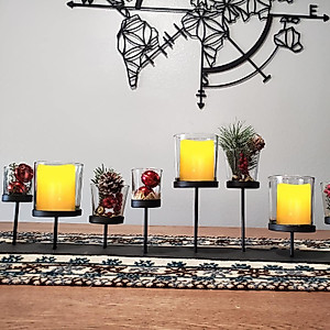 Homemory Flameless Votive Candles with Remote, 12Pack Flickering Battery Operated LED Tealight Candles, Realistic Fake Candle for Wedding, Halloween, Christmas Decor(Amber Yellow, Battery Included)