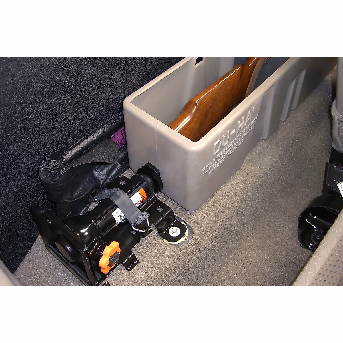 DU-HA Behind-the-Seat Storage Fits 08-16 F-250 thru F-550 Super Duty Crew Cab & Regular Cab, Black, Part #20054